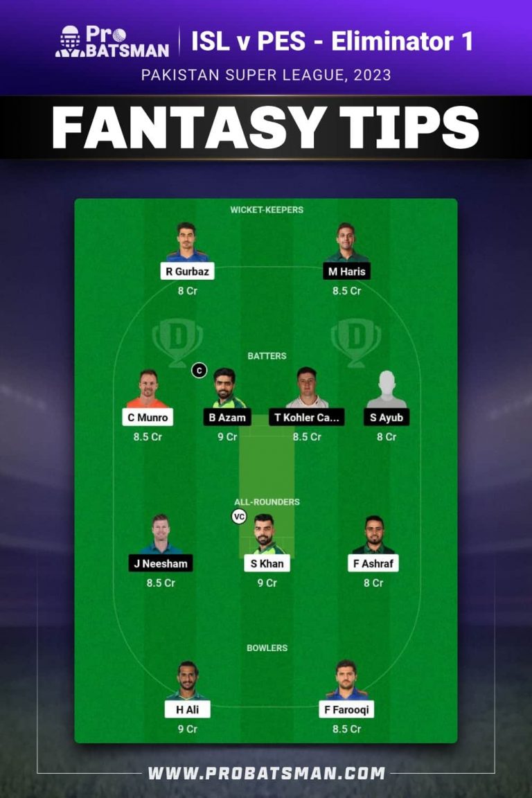 ISL vs PES Dream11 Prediction With Stats, Pitch Report & Player Record ...