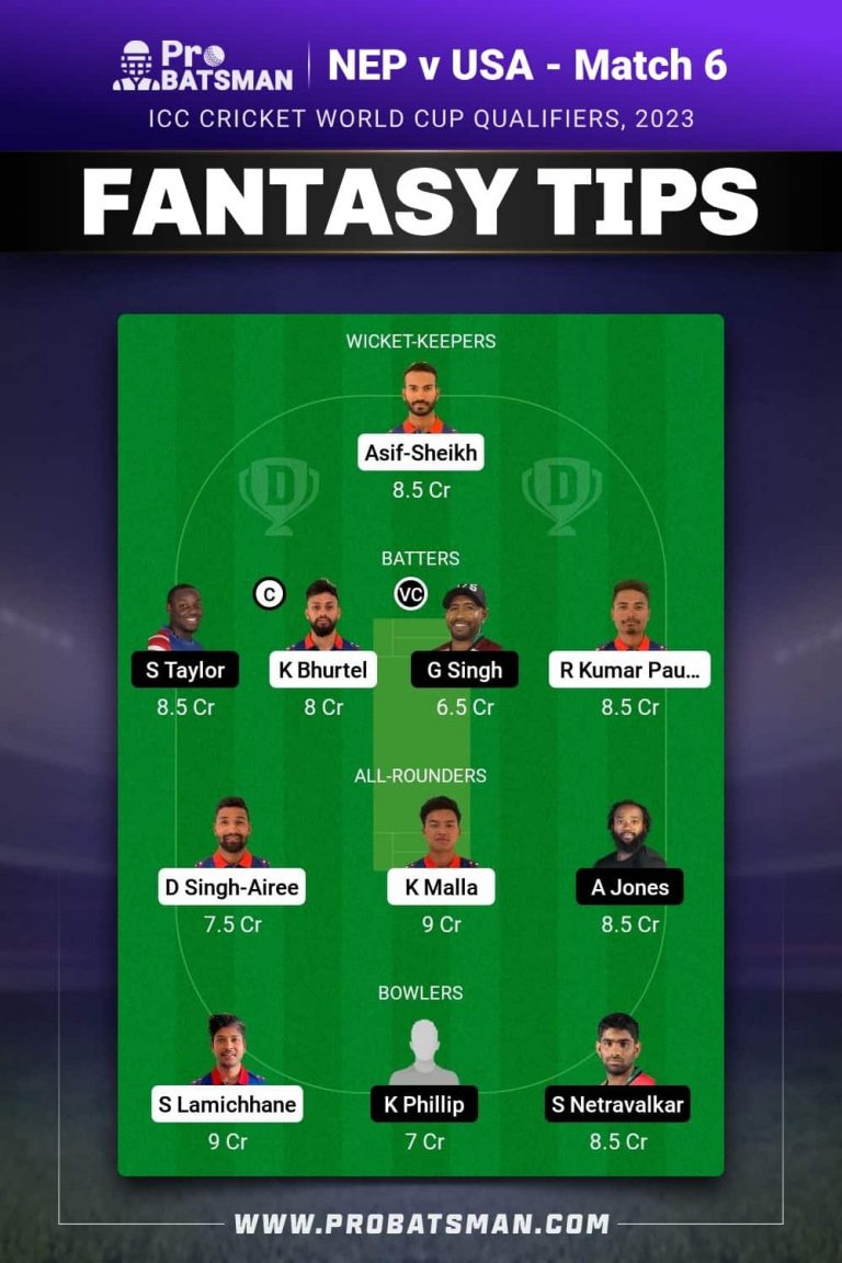 NEP vs USA Dream11 Prediction With Stats, Pitch Report & Player Record ...