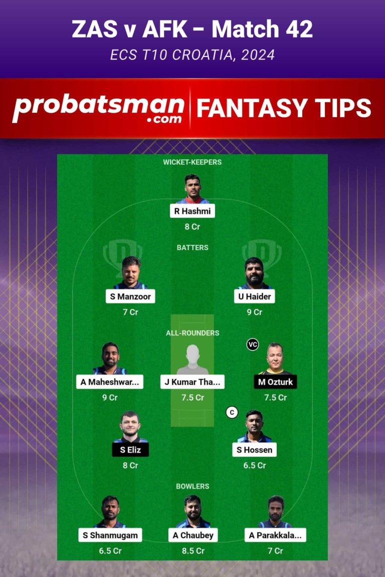 ZAS vs AFK Dream11 Prediction, Fantasy Cricket Tips, Playing XI, Pitch Report, Player Stats ...