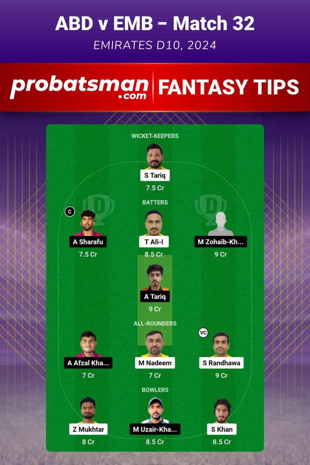 ABD vs EMB Dream11 Prediction, Fantasy Cricket Tips, Playing XI, Pitch ...