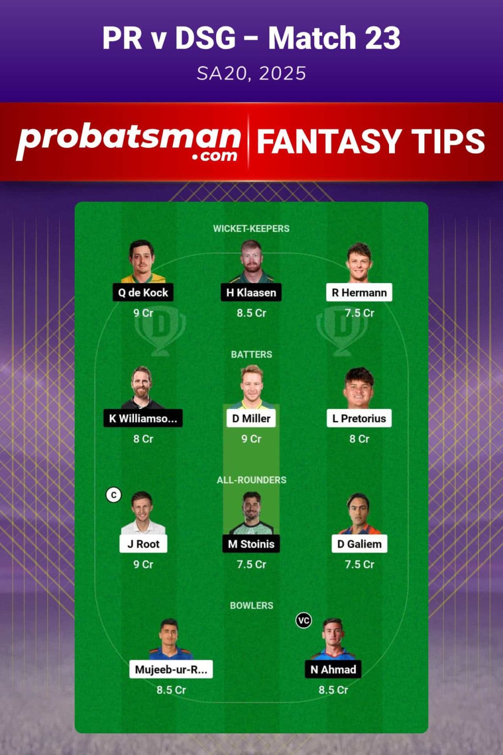 PR vs DSG Dream11 Prediction, Fantasy Cricket Tips, Playing XI, Pitch ...