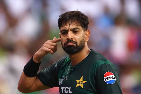 [Watch] Haris Rauf Makes Shocking Jet-Down Gesture at India Fans During ...