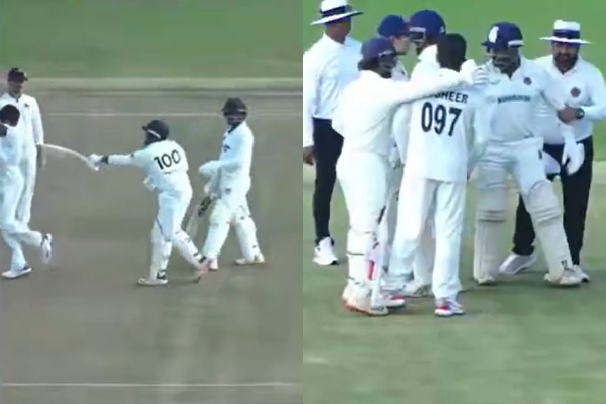 [Watch] Prithvi Shaw Loses Cool, Charges at Musheer Khan with Bat as Huge Fight Breaks Out